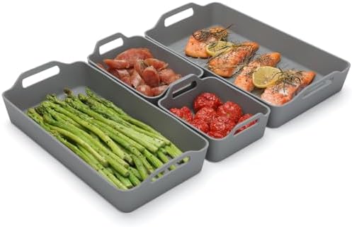 Amazon.com: Large silicone baking tray Dividers for Oven Cooking & Meal ...