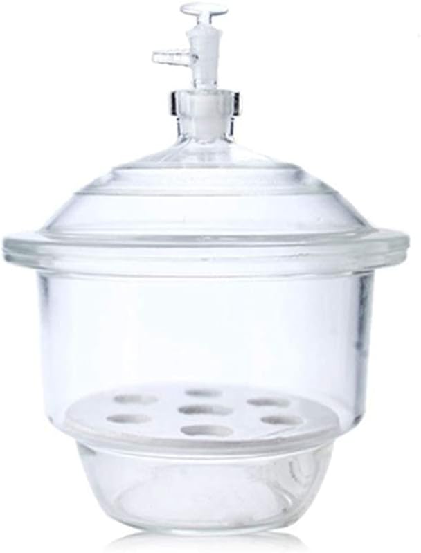 120mm Vakuum Exsikkator mit Boden-In Wasser-hahn Porzellan Platte Klar ...