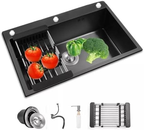 BNFU Tarjas para Cocina Acero Inoxidable, Fregadero de Cocina 80 * 45 ...