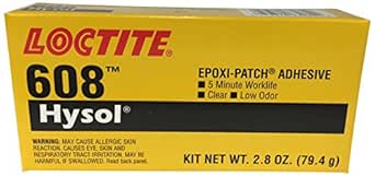 Loctite 398456 Clear 83082 608 Hysol High Strength Epoxy Adhesive, 2.8 ...