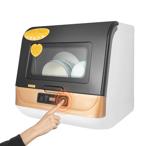 KELIBI Installation-Free Desktop Dishwasher, 800W Portable Mini ...