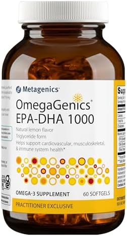 Amazon.com: Metagenics OmegaGenics EPA-DHA 1000 - Omega-3 Fish Oil ...