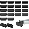 Amazon.com: 20 Pack 1" X 2" Rectangle End Caps Tubing End Caps Black ...
