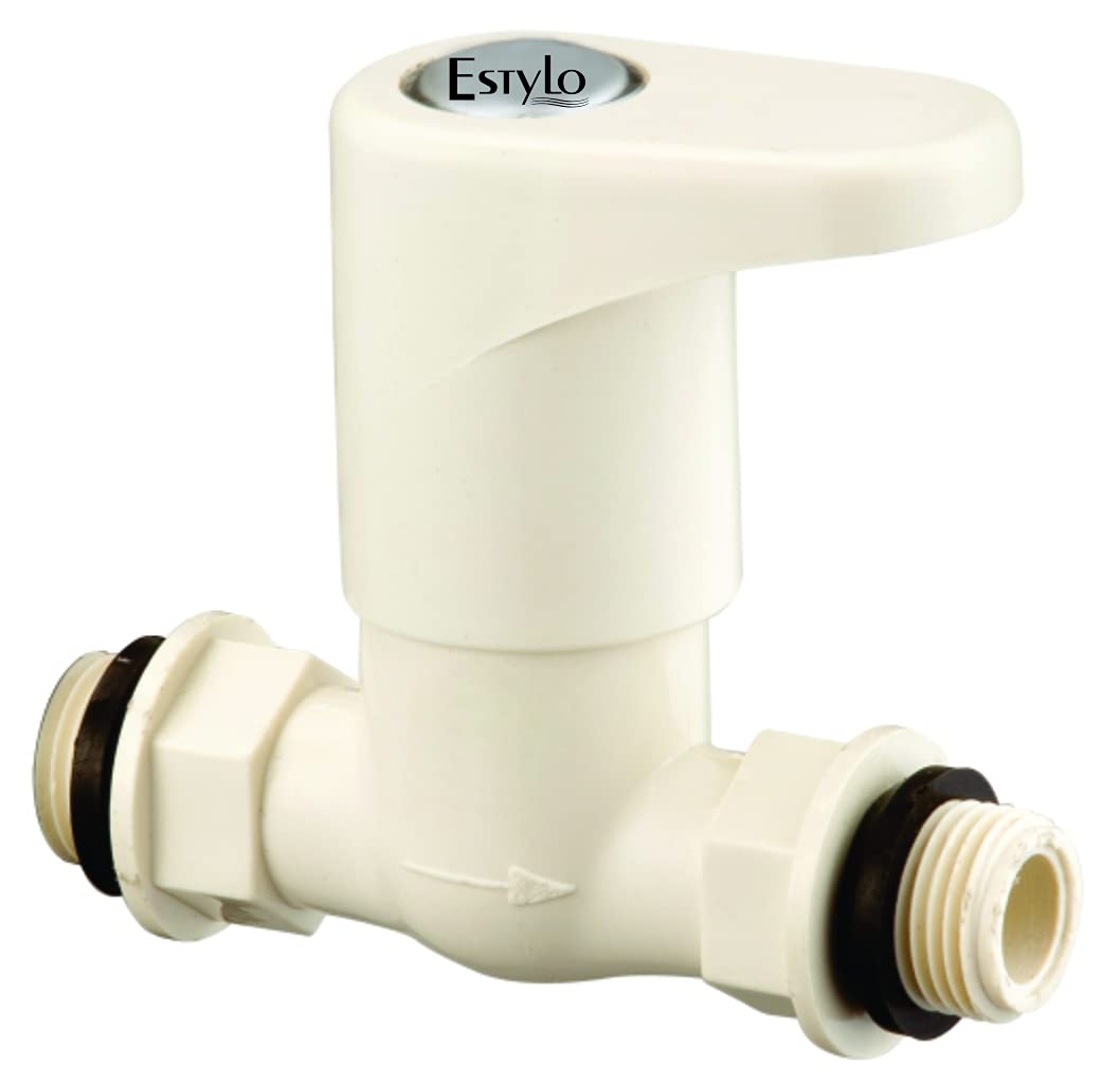 ESTYLO PTMT CRAZE SERIES Stop Cock (Male) Tap with PTMT Flange (CRAZE ...