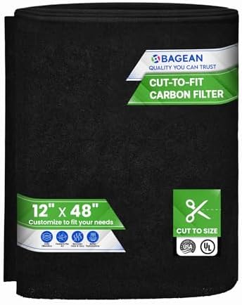 Amazon.com: Cut to Fit Activated Carbon Filter Sheet 12” x 48 ...