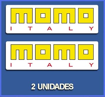 Amazon.co.jp: モモ イタリア MOMO ITALY 75mm x 25mm 2枚セット ステッカー : おもちゃ