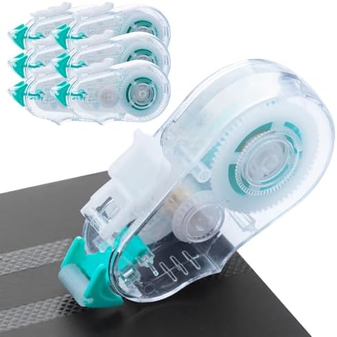 Amazon.com : 6 Pcs Double Sided Tape Roller with Tape Refills, Retractable Scrapbooking Glue ...