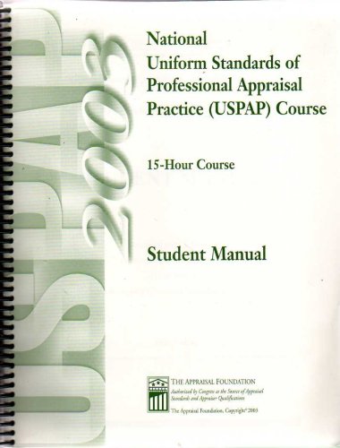 Uniform Standards of Professional Appraisal Practice (USPAP) 15-hour ...