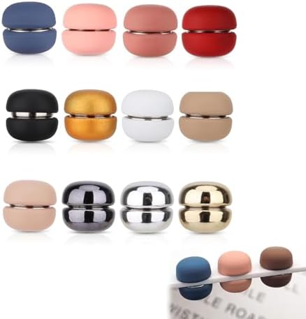 12 Pair Magnetic Hijab Pins, Multi-Purpose No-Snag Scarf Clips ...