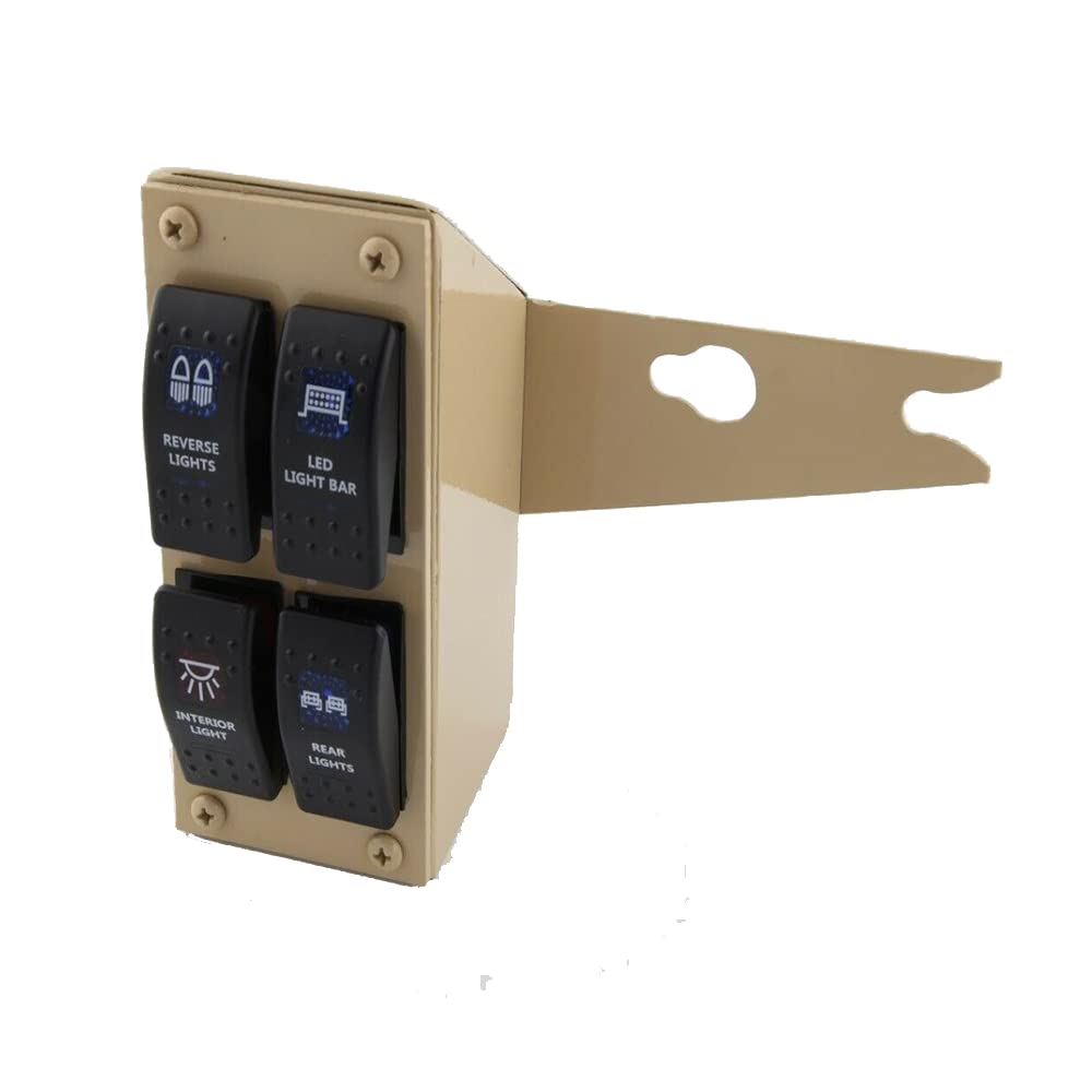 Amazon.com: 4-Gang Rocker Switch Panel with Switches, Desert Tan, 24V ...