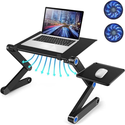 Amazon.com: Height Adjustable Laptop Table, Portable Computer Laptop ...