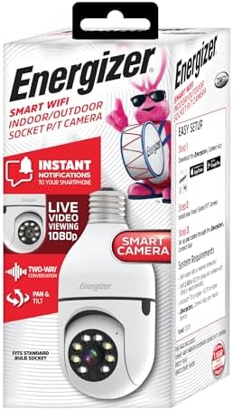 Amazon.com : Energizer Connect Smart 1080p HD Outdoor Security Socket ...