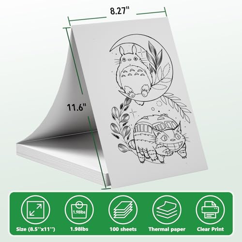 Snapklik.com : Thermal Printer Paper 8.5 X 11 Inch - Betife Continuous ...