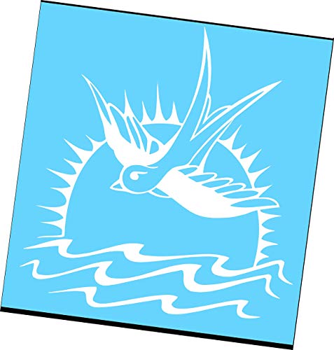 Amazon.com: SPARROW Swallow Bird Tattoo Decal Vinyl Sticker Van Car ...