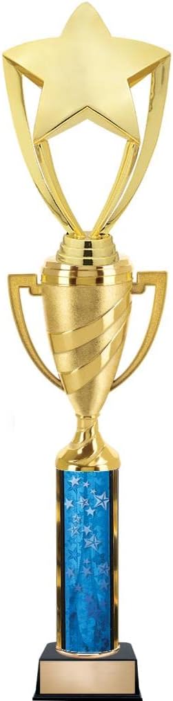 Amazon.com : 15.8" Gold Star Trophies, Large Corporate Star Trophy ...