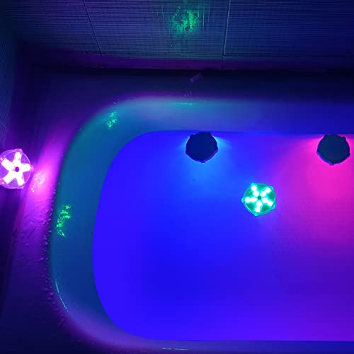 Floating Pool Lights,Color Changing Waterproof Magnetic Pond Lights ...
