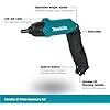 Makita DF001DW 3.6V Lithium-Ion 1/4" Hex Screwdriver Kit, Blue, 3.6V ...