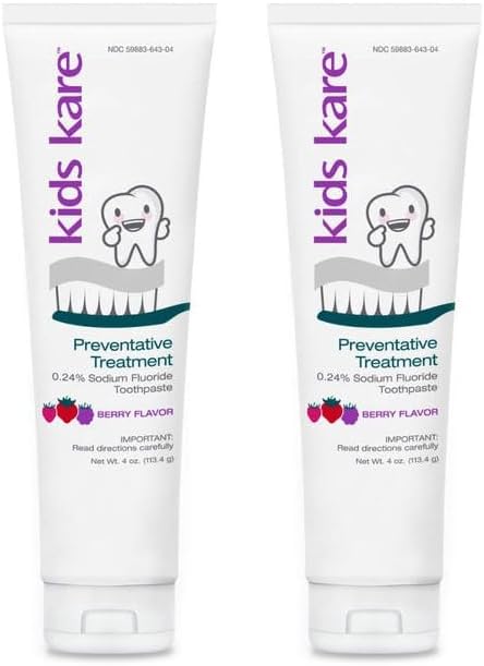 Amazon.com: Kids Kare™ 0.24% Neutral Sodium Fluoride Toothpaste; Berry ...