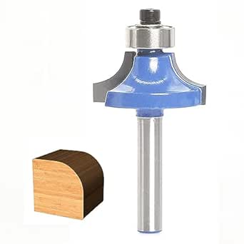 Promsa Round Over Router Bits 1/4 Shank - Radius 3/8 Inch Roundover ...