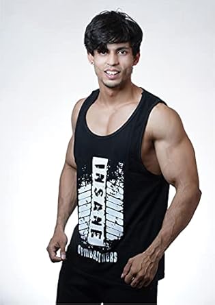 Buy GYMBROTHERS Insane Tank Tops Gym Vests for Mens (X-Large, x_l) Red ...