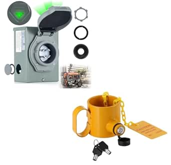 Amazon.com: BOYISEN Pre-Drilling 30 Amp Generator Inlet Box and 5th ...