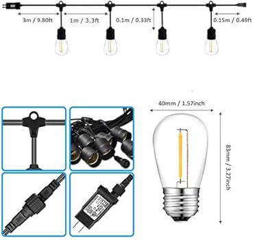 Vertical Commerical String Lights