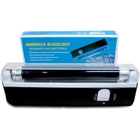 Handheld UV Black Light Torch Portable Blacklight with LED - Black ...