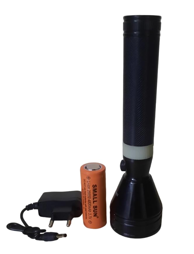 Small Sun T95 Rechargeable Metal Body Torch Torch (Black : Rechargeable ...