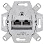 2 x Rutenbeck UAE - Cat. 6A iso Universal-Anschlussdose/Datendose LAN ...