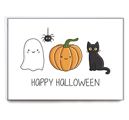 Happy Halloween Card - Spooky : Amazon.co.uk: Stationery & Office Supplies