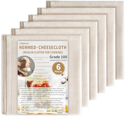 Muslin Cloths for Cooking, Certified Organic Cheese Cloths for ...
