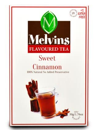 Buy MELVINS FLAVORED TEAS (CINNAMON) 25 Enveloped Tea Bags Online at ...