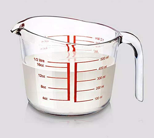 Buy MustHome | Measuring Cup | Glass Measuring Cup/Jug - 500 ml ...