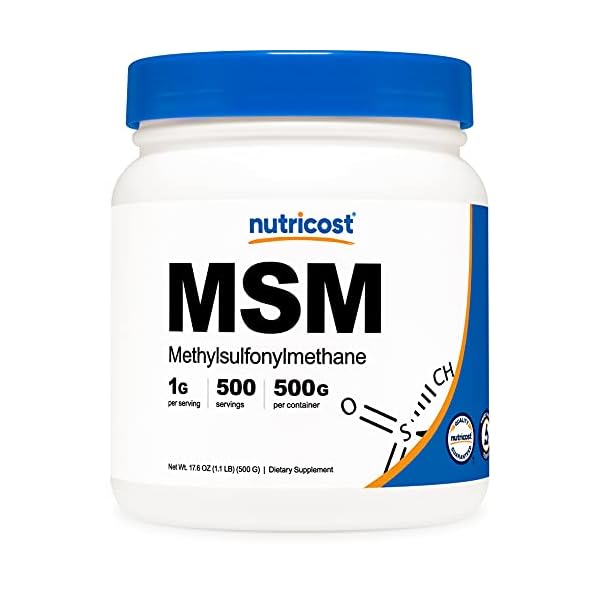 Nutricost Pure MSM Powder 500 Grams (Methylsulfonylmethane) | Gourmetian