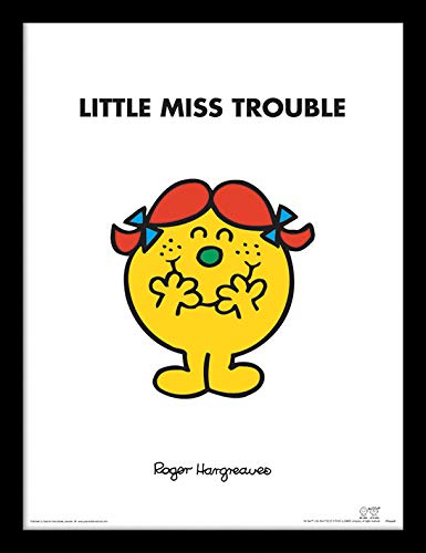 Mr Men & Little Miss Little Miss Trouble Framed 30 x 40cm Print, Multi ...