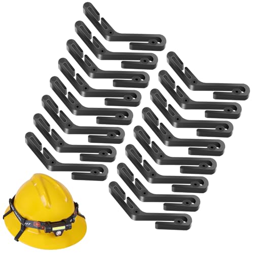 Dekeliy 16 Pcs Hard Hat Light Clips Hard Hat Accessories for Headlamp ...
