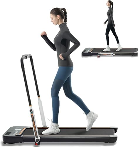 Under Desk Treadmill, 2 in 1 Folding Treadmills for Home Portable ...