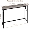 Amazon.com: GAOMON Console Table with Power Outlets & USB Ports, Narrow ...