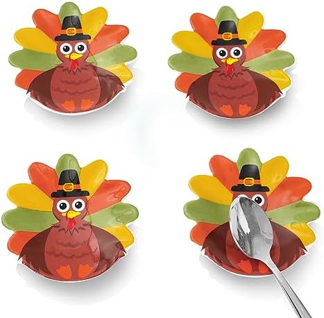 Amazon.com: Whaline 4Pcs Fall Spoon Rest Maple Leaves Ceramic Spoon ...