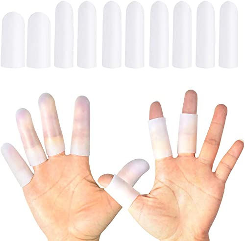 10 Pack Silicone Finger Protectors,Gel Finger Cots & Protector, Relief ...