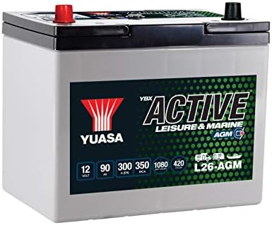 Yuasa L26-AGM Leisure Battery : Amazon.co.uk: Business, Industry & Science