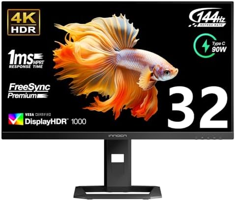 INNOCN 32" Mini LED 4K 144Hz 3840 x 2160P Computer Gaming Monitor 1ms ...