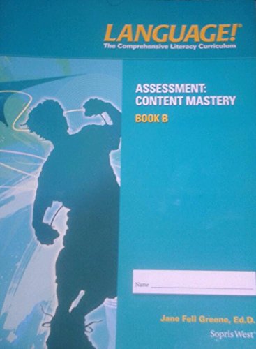 Language!; The Comprehensive Literacy Curriculum (Assessment: Content ...