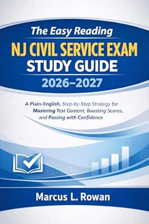 The Easy Reading NJ Civil Service Exam Study Guide 2026 - 2027: A Plain ...
