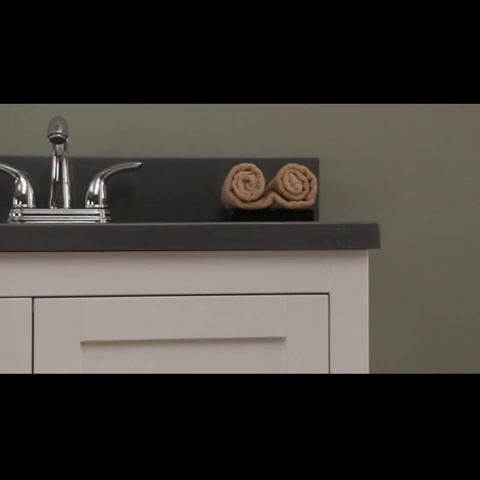 Watch RunFine RF110055 Group 31.25 in Wide White Finish with Orion Grey Cultured Marble ...