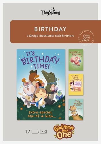 DaySpring - God Made Just One Birthday - 4 Design Assortment With ...