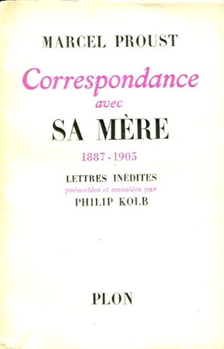 Amazon.com: MARCEL PROUST: CORRESPONDENCE WITH HIS MOTHER 1887-1905 ...