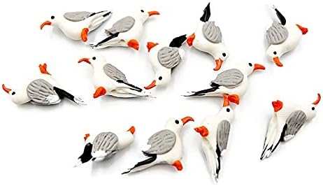 Amazon.com: 1shopforyou Lot of 12 pcs Small Seagull Décor Birds ...