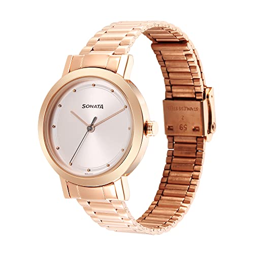 Buy Sonata Ladies EssentialsLadies- Analog Watch -8174WM03 at Amazon.in