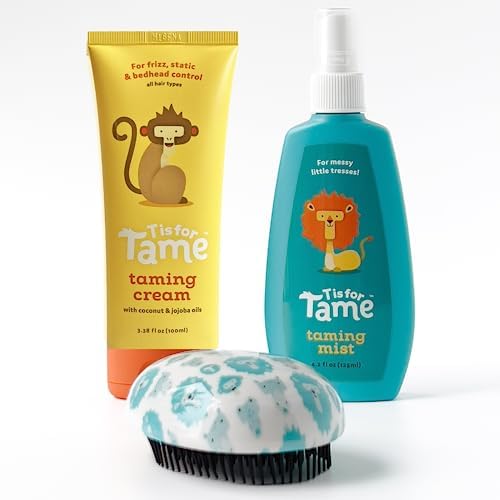 Amazon.com : T is for Tame – Kids Hair Taming Cream & Spray Bundle for ...
